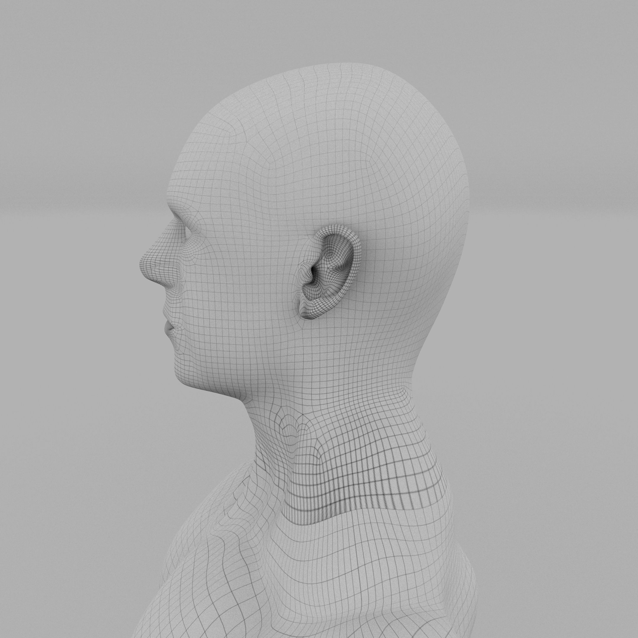 Muscular Human Male Clay Model 3D model | CGTrader