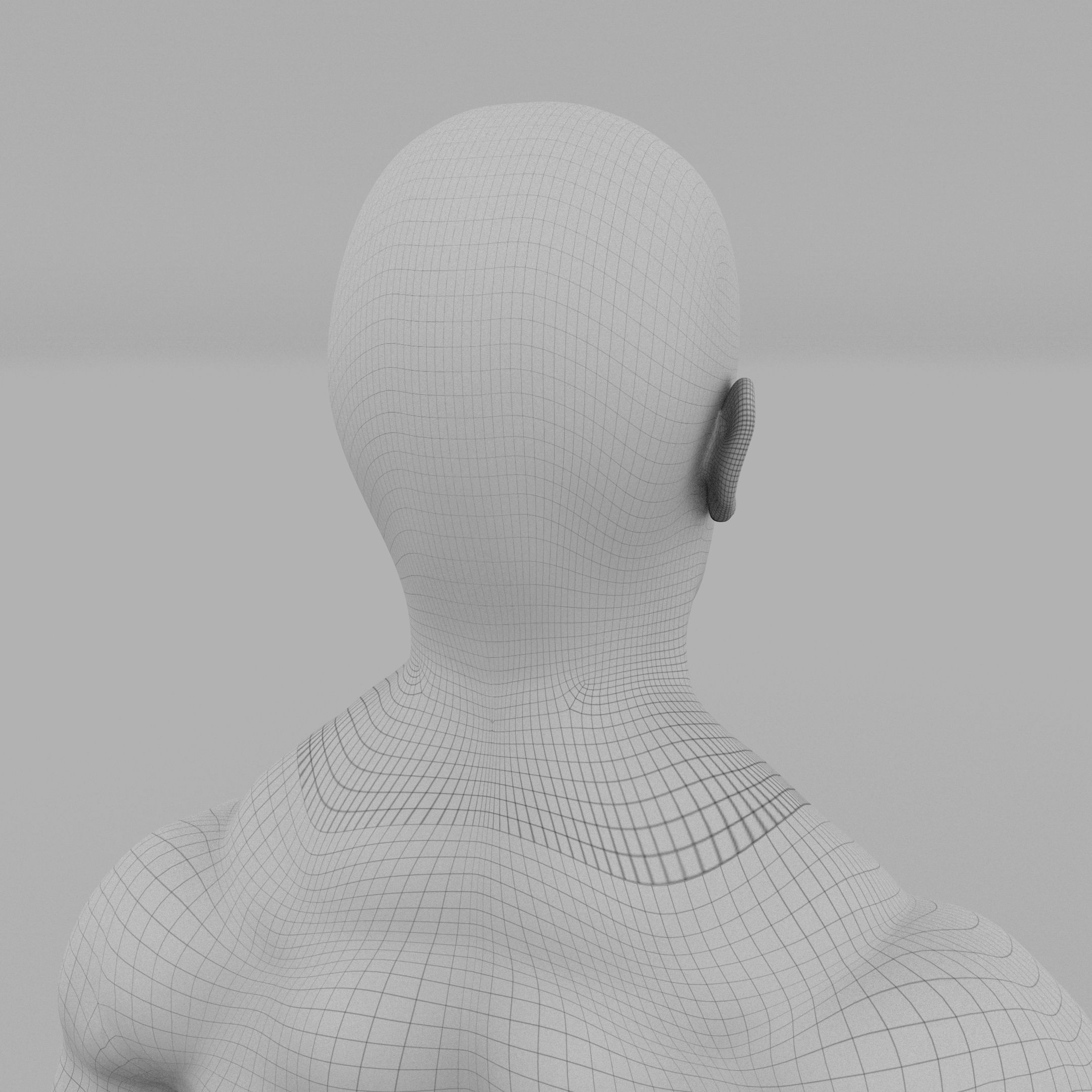 Muscular Human Male Clay Model 3D model | CGTrader