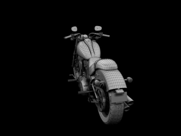 Harley-Davidson FXS Softail Blackline 2012 3D model | CGTrader