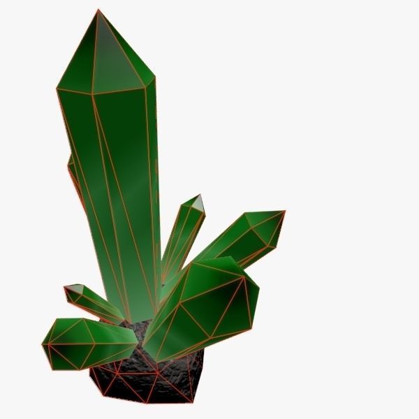 3D Low Poly Crystal | CGTrader