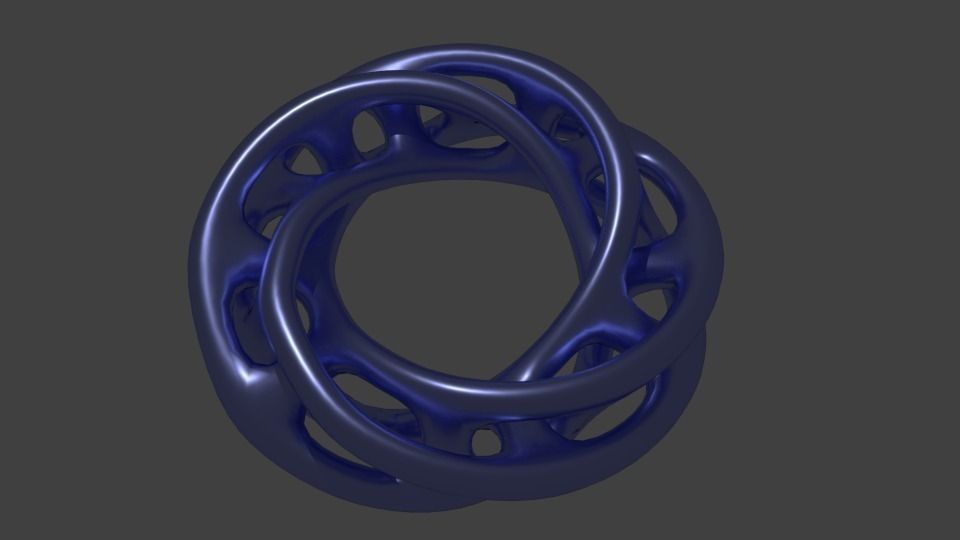 Double Mobius Strip free 3D model 3D printable | CGTrader