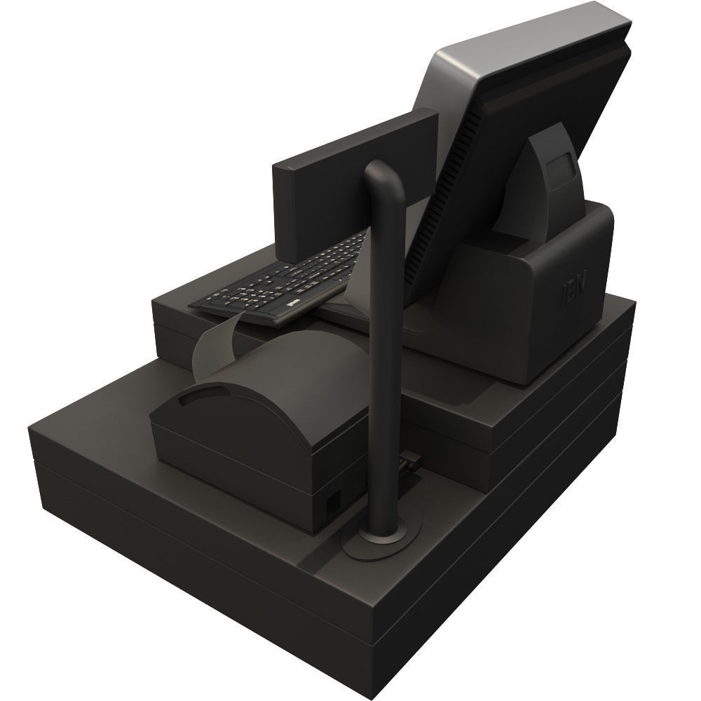 cashier machine 3D model | CGTrader