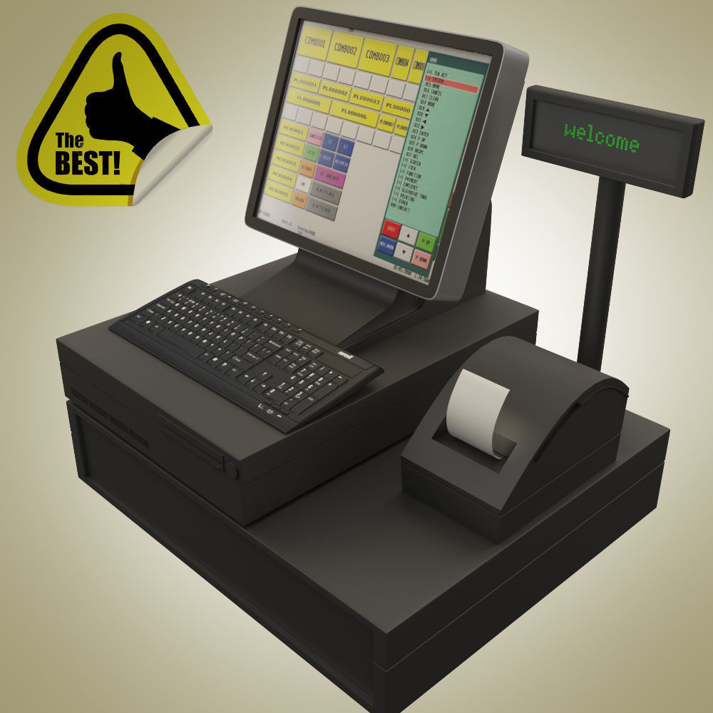 cashier machine 3D model | CGTrader