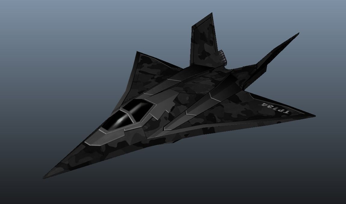 3D model Stealth Fighter VR / AR / low-poly | CGTrader