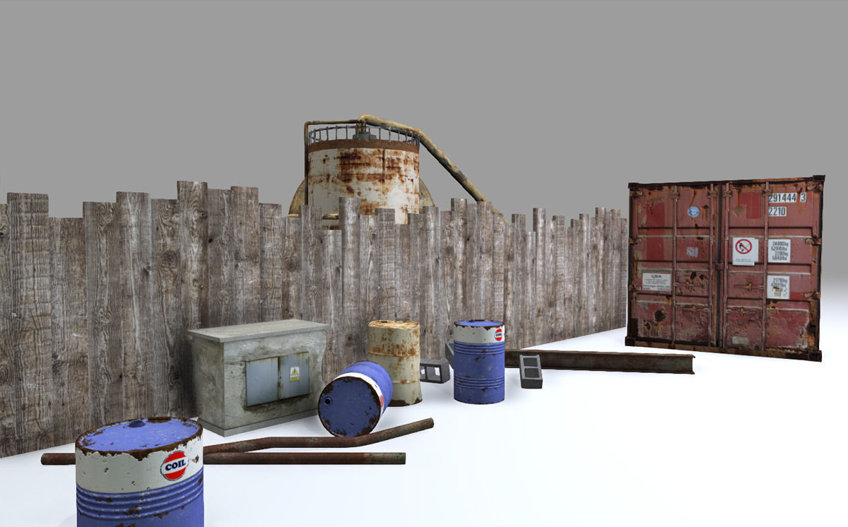 Industrial pack 3D model | CGTrader