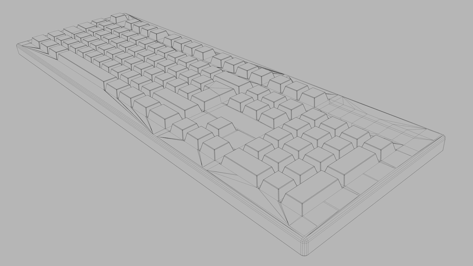 PC Keyboard 3D model | CGTrader