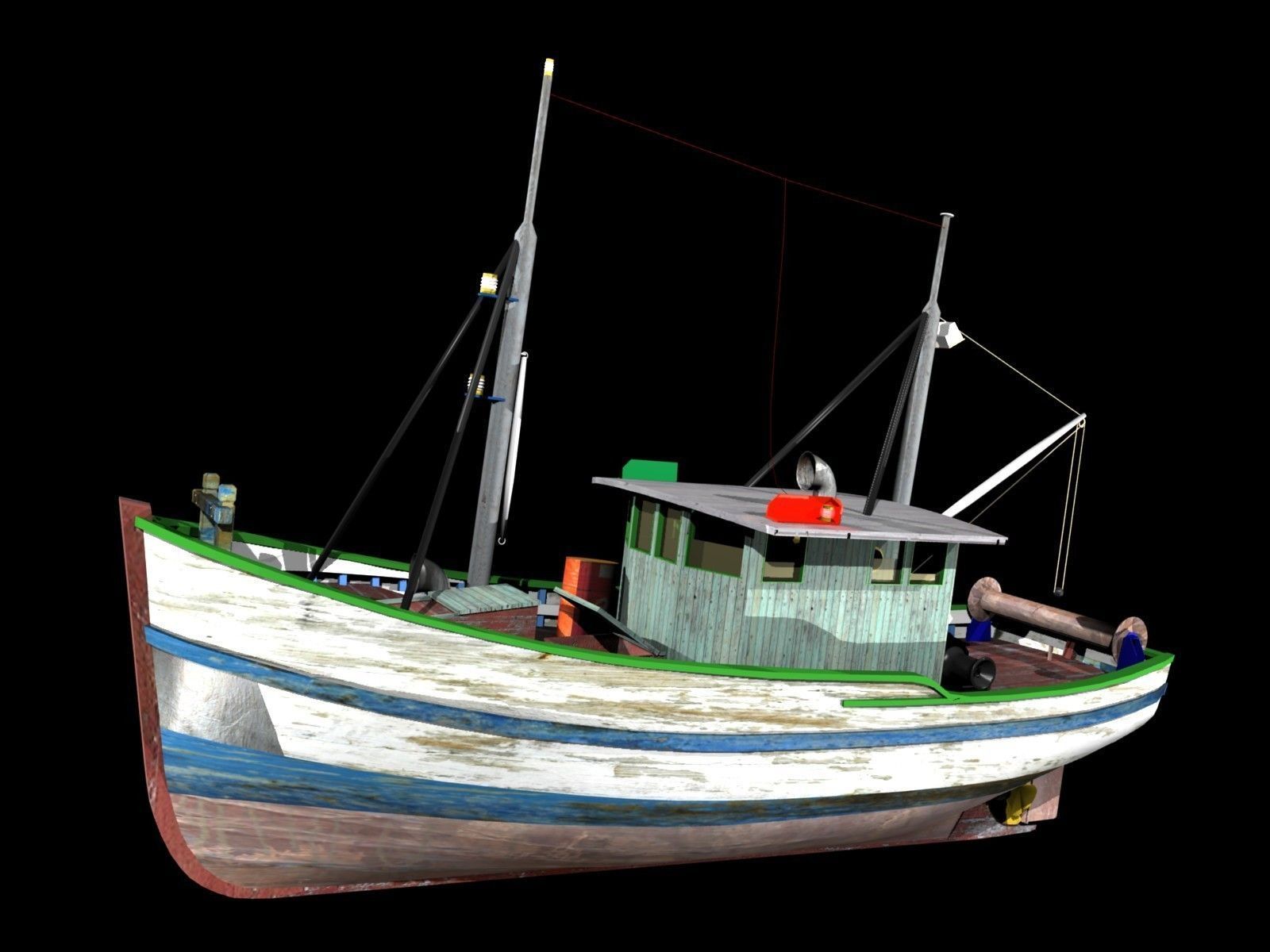 Trawler - FAO Fishing Boat 3D model | CGTrader