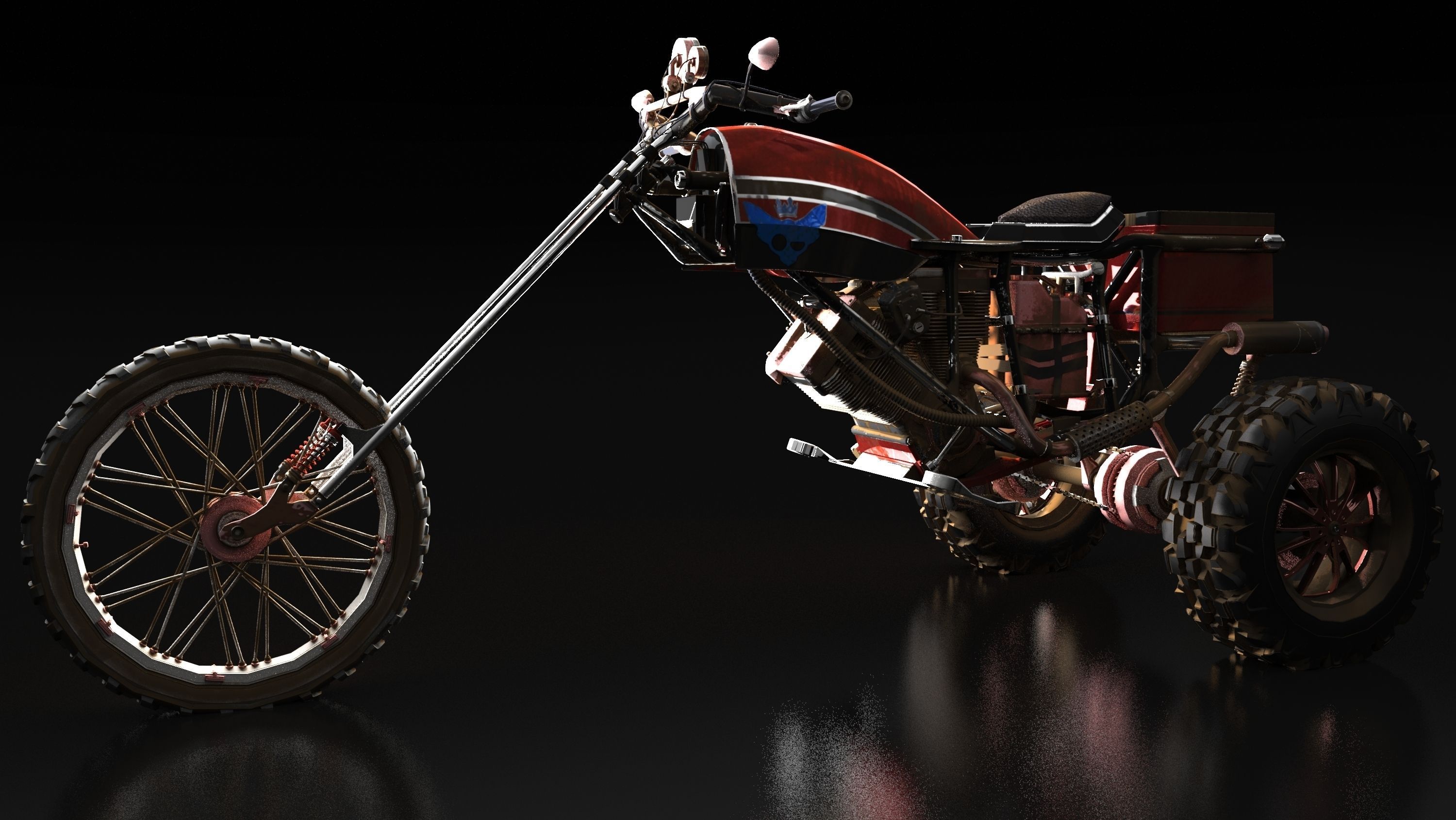 Apocalypse Trike 3D model | CGTrader