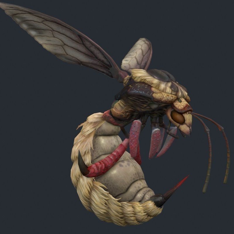 Bee Monster 2 3D Model Game ready .max .obj .fbx - CGTrader.com