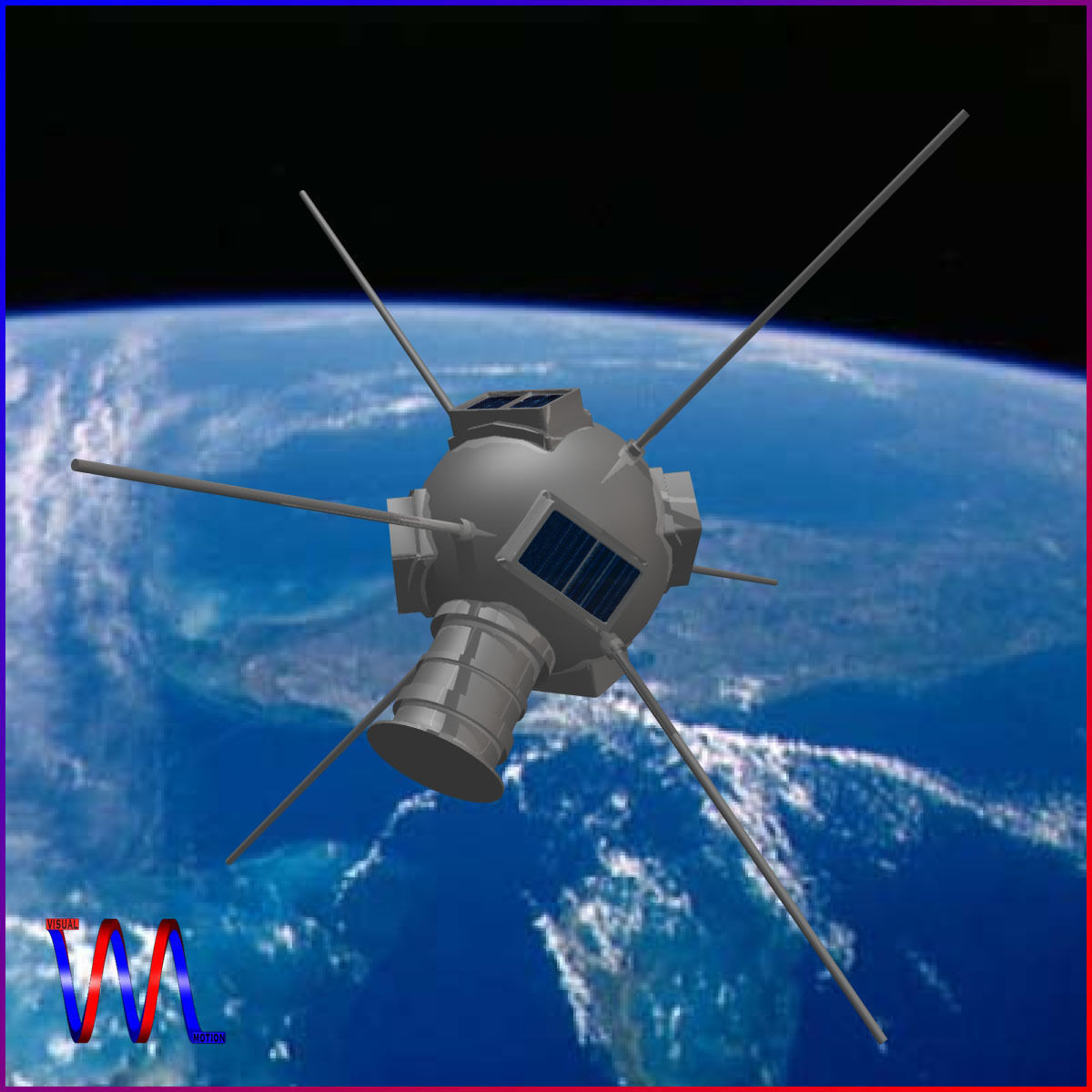 Vanguard I Satellite 3D model | CGTrader