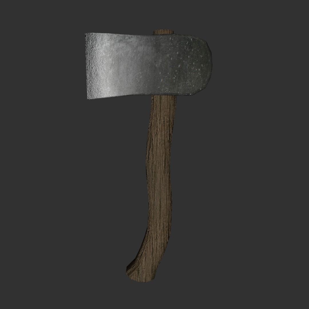 3D model Low Poly Stone Axe VR / AR / low-poly | CGTrader