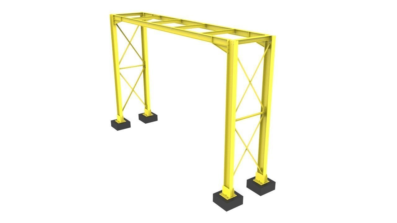 Pipe support free 3D model | CGTrader