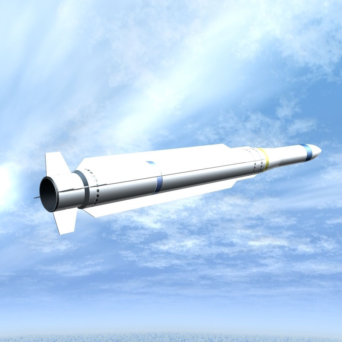 RIM-162 ESSM Missile 3D model | CGTrader