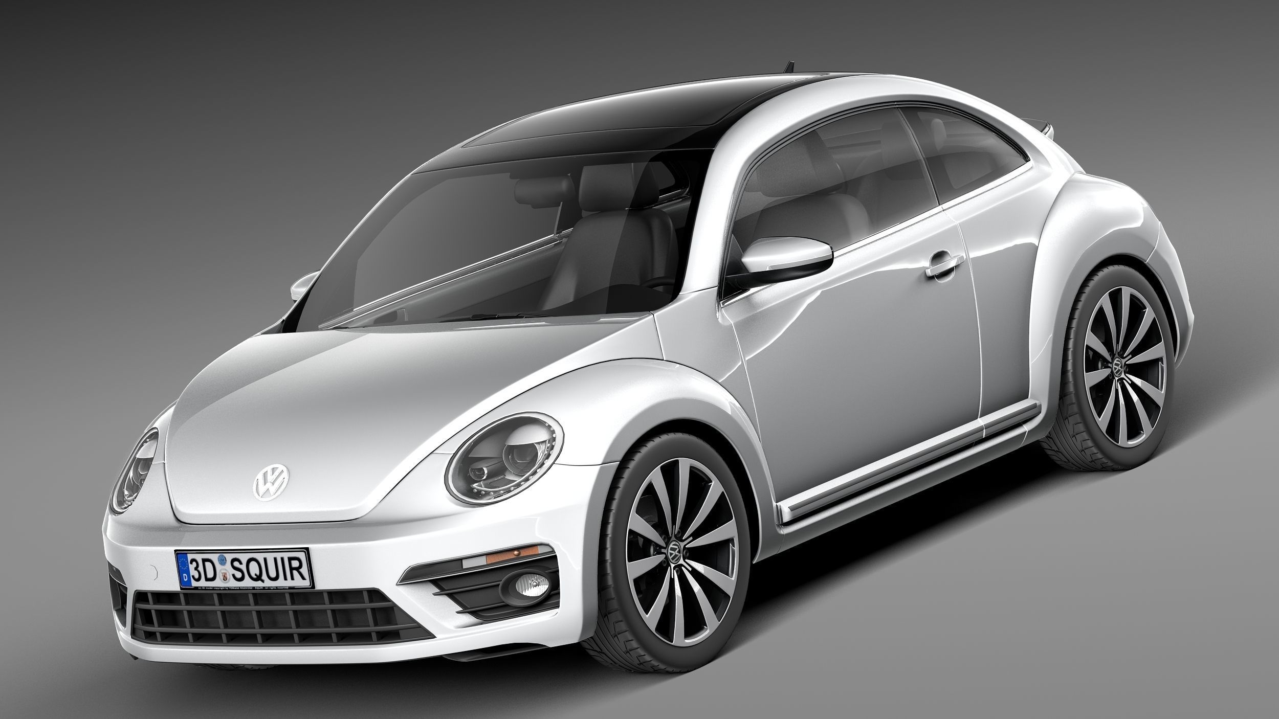 Volkswagen Beetle R-line 2014 3D model | CGTrader