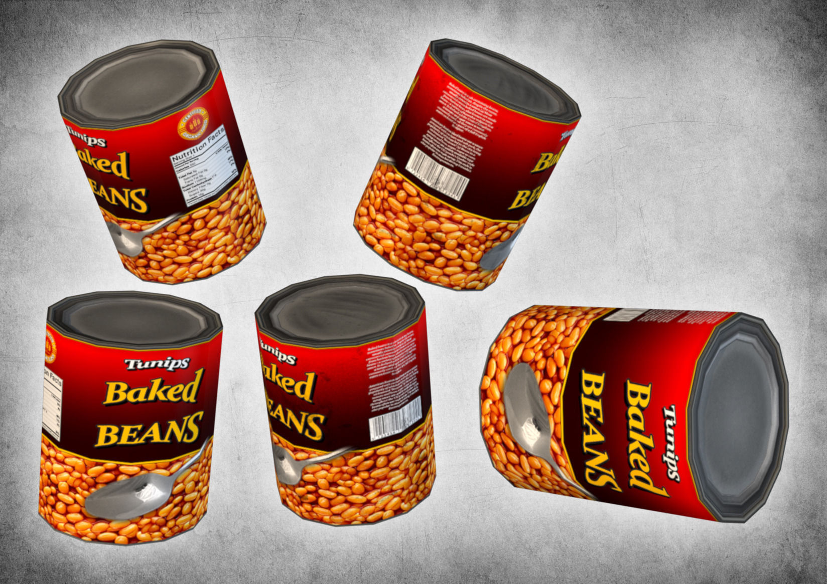 3D model Canned Beans VR / AR / low-poly | CGTrader