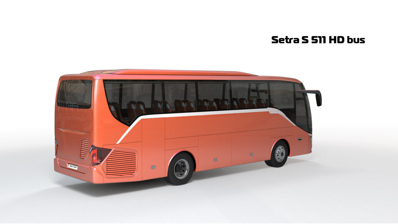 Setra S 511 HD Bus 3D model | CGTrader