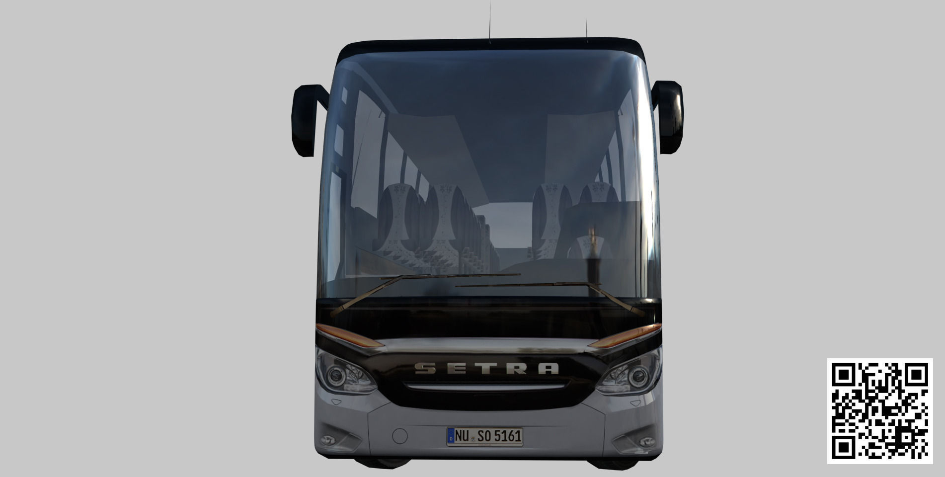 3D model Setra S 516 HDH VR / AR / low-poly rigged animated | CGTrader