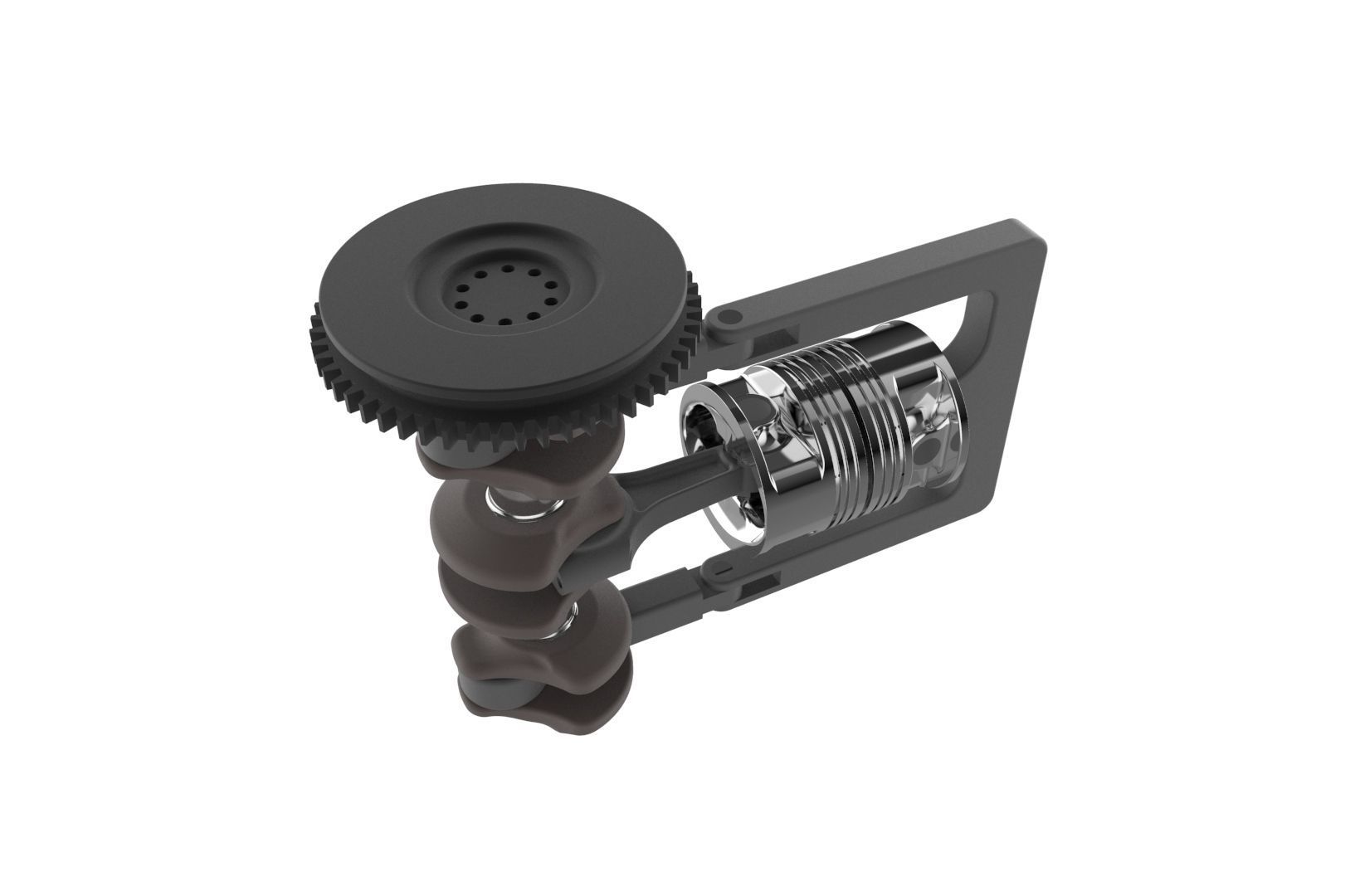 Reciprocating Opposite Piston Engine 3D model 3D printable | CGTrader