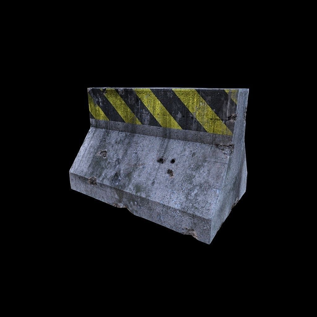 3D model Road Block VR / AR / low-poly | CGTrader