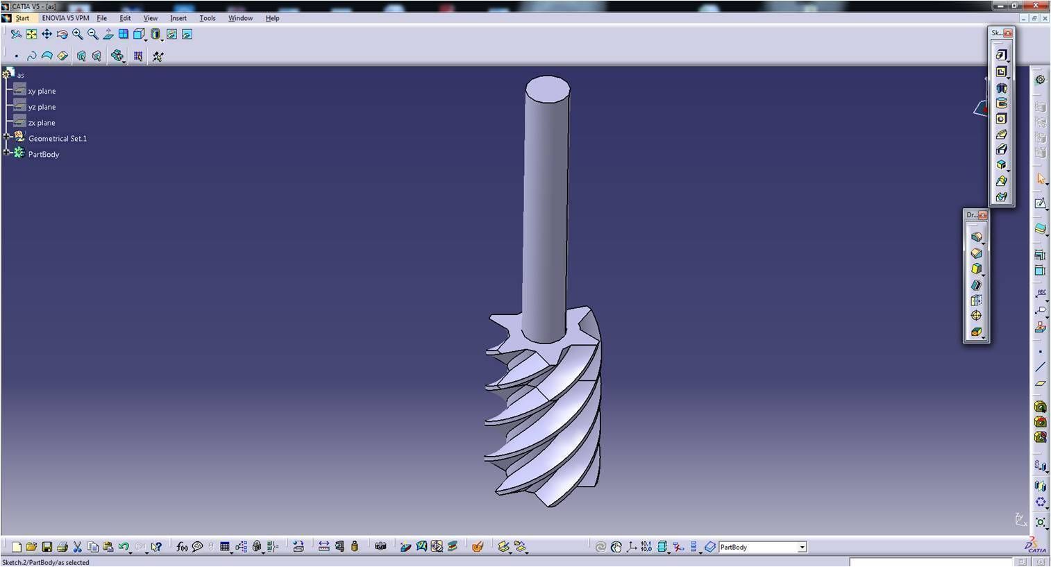 TOOL1 spiral cutting tool free 3D model | CGTrader