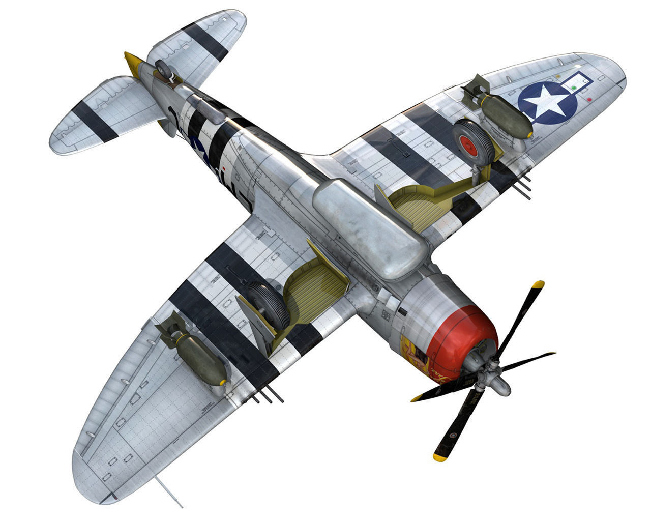 Republic P-47 Thunderbolt - Rozzie Geth II 3D model | CGTrader