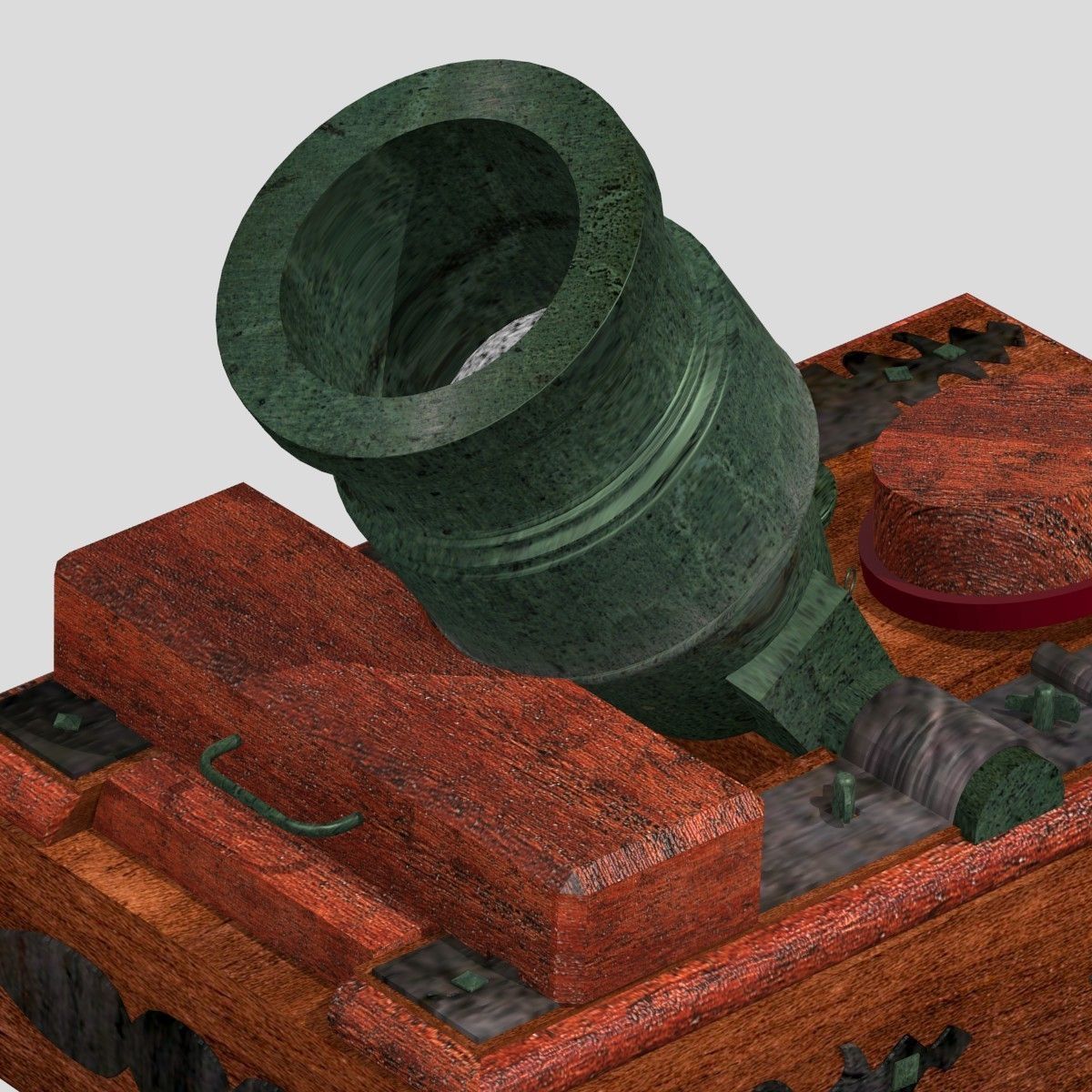 3D model Mortar 500lbs VR / AR / low-poly | CGTrader