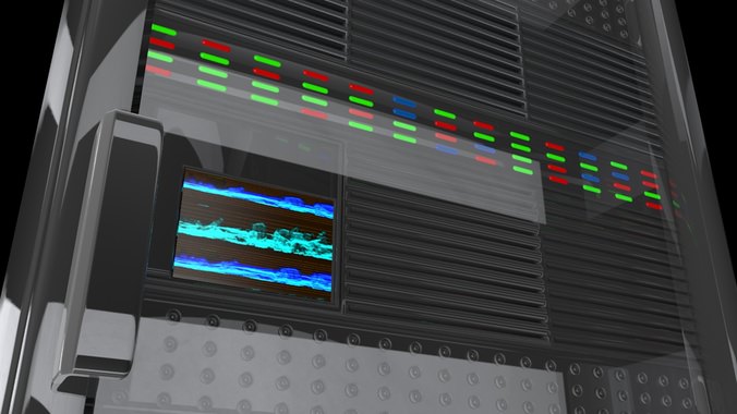 CPU Server Rack Unit 3D Model 3D Model FBX C4D DAE - CGTrader.com