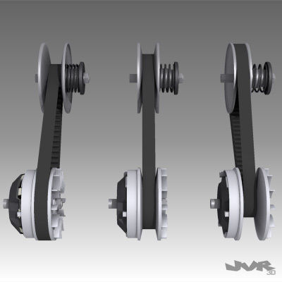 CVT - Small continuously variable transmission 3D model | CGTrader