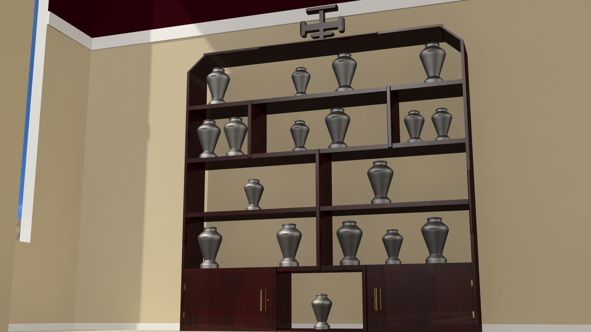 Undertakers Urn Shelf 3D model | CGTrader