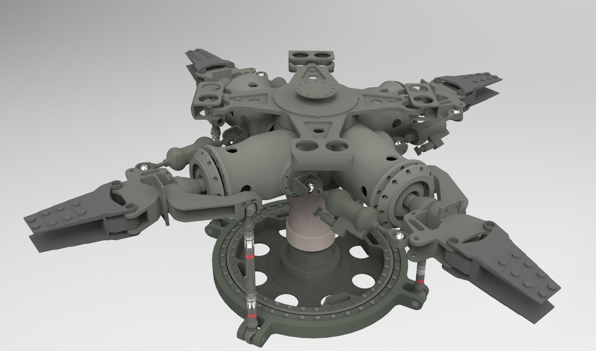 UH-60 Black Hawk Main Rotor Head free 3D Model SLDPRT SLDASM SLDDRW ...