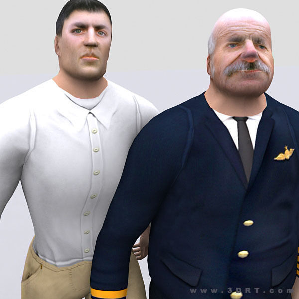 3D model 3DRT - Realpeople Males VR / AR / low-poly rigged animated ...