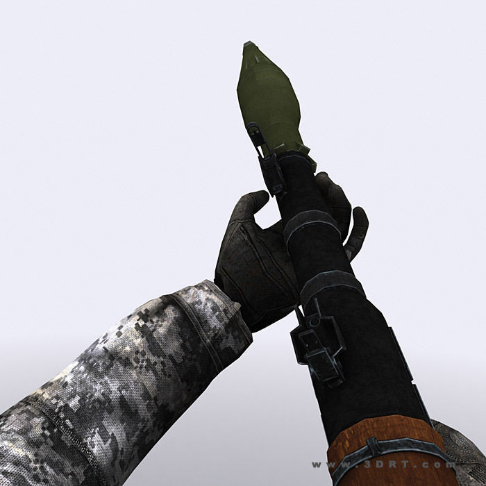 3D model 3DRT - Modern Firearms Animated 2 VR / AR / low-poly rigged ...