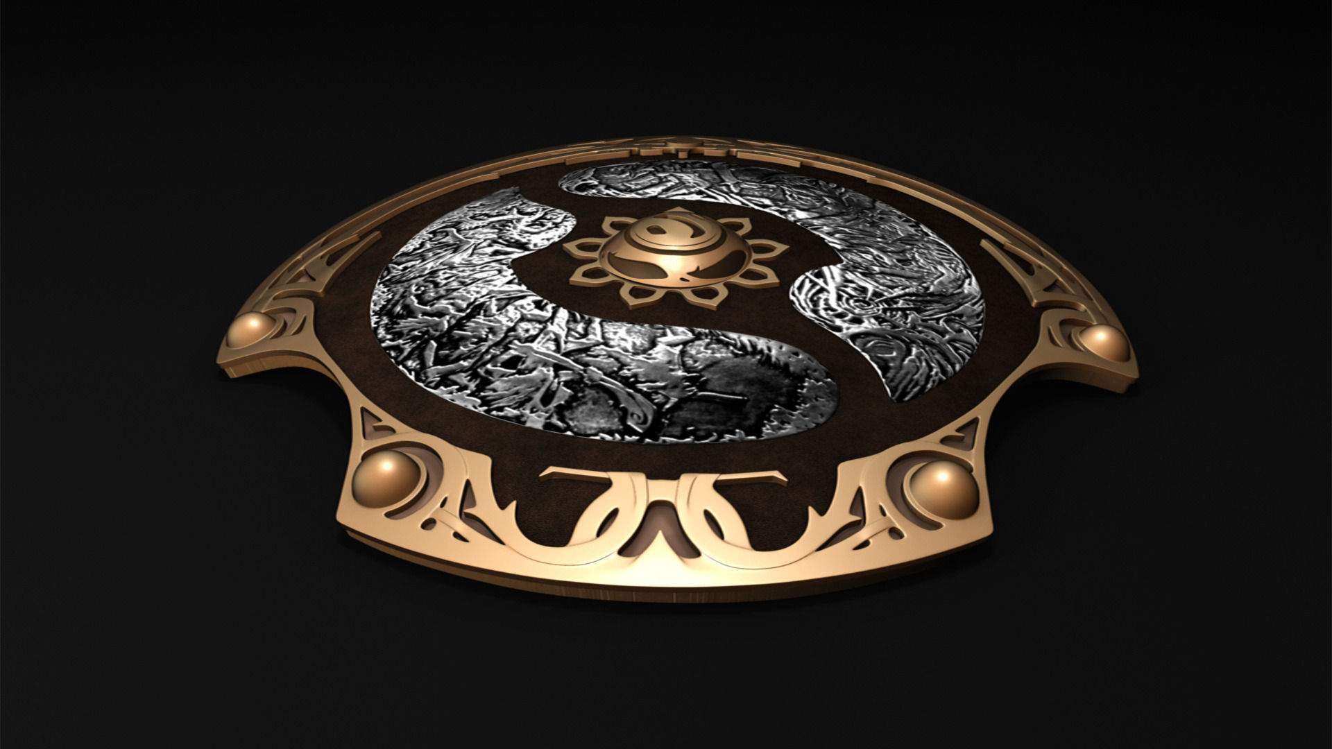 3D model Dota 2 Championship Shield VR / AR / low-poly | CGTrader