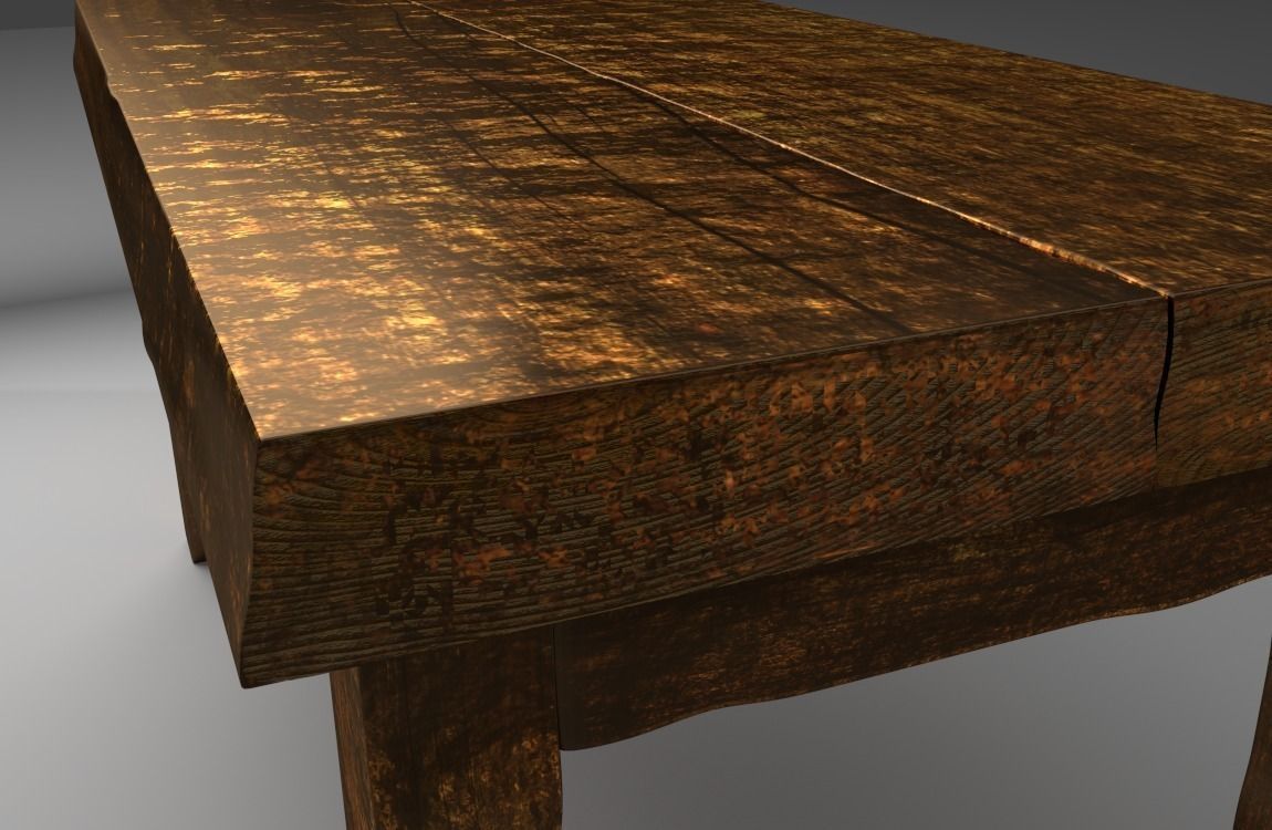 Table with texture 3D model | CGTrader