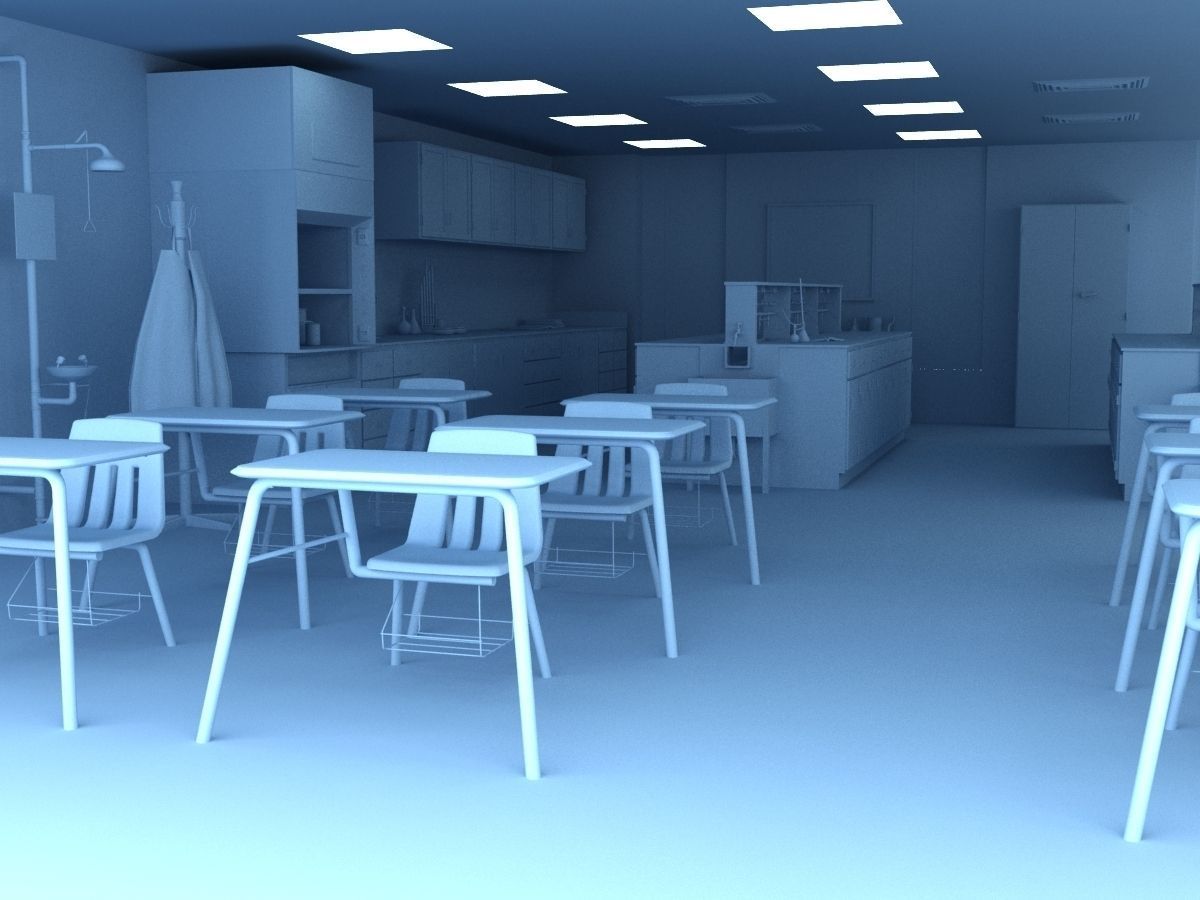 Science Laboratory 02 3D model | CGTrader
