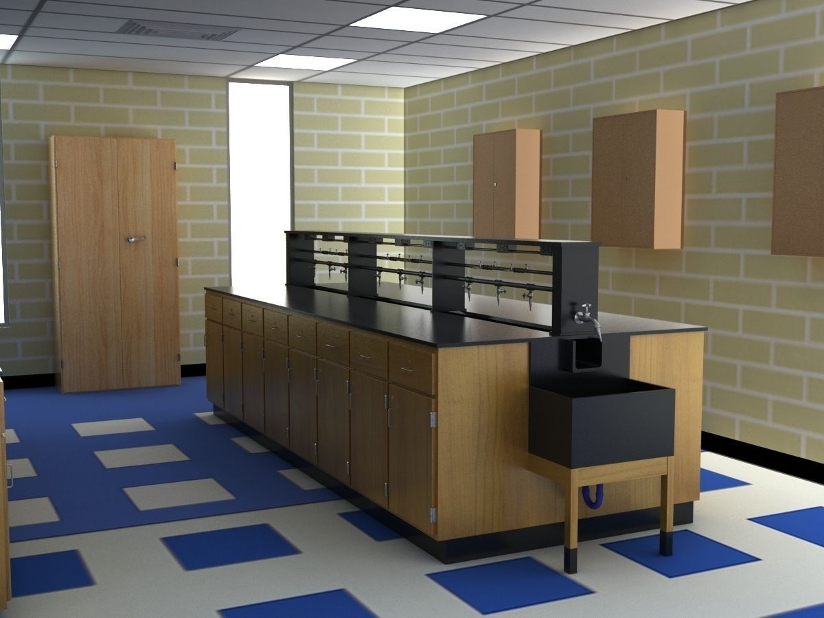 Science Laboratory 02 3D model | CGTrader