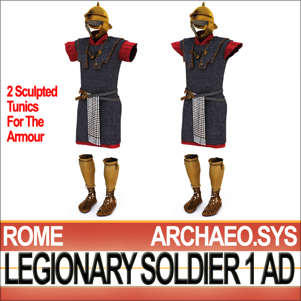 Ancient Rome Legionary Soldier Props Set 3D model | CGTrader