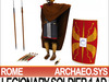 Ancient Rome Legionary Soldier Props Set 3D model | CGTrader