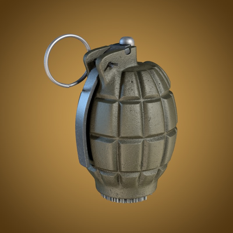 36M Mills bomb 3D model | CGTrader