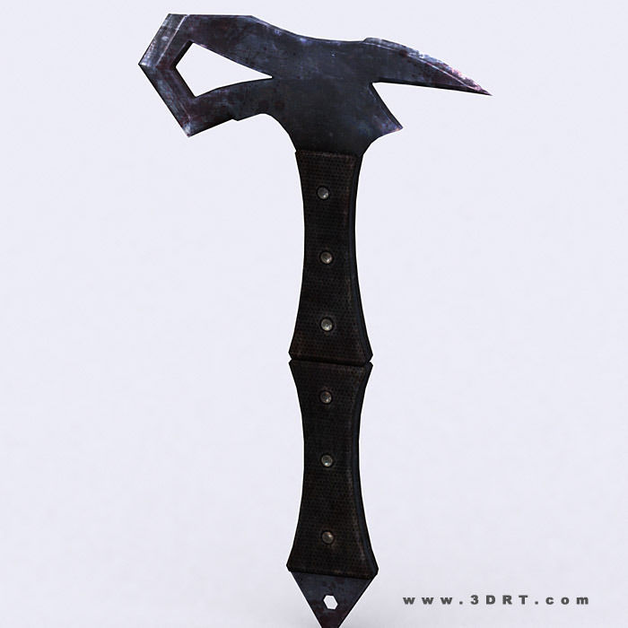 3D model 3DRT - Modern Firearms - Battle Hawk Tomahawk VR / AR / low ...