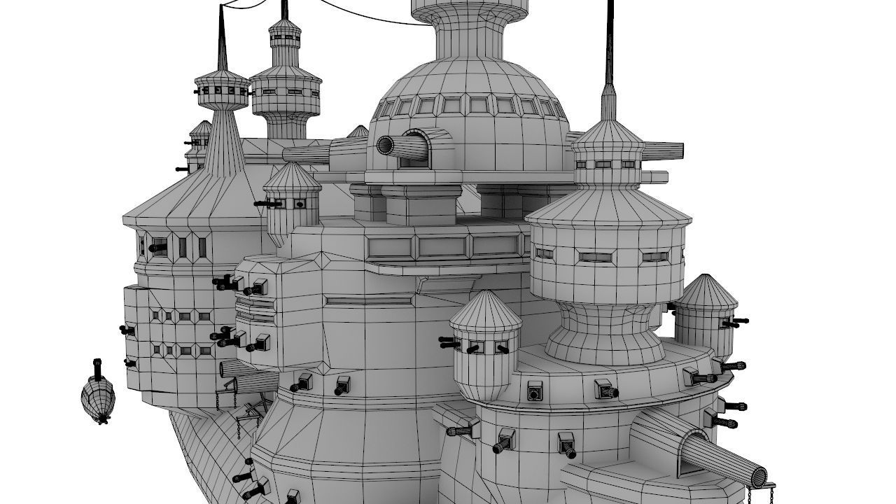 Steampunk Cruiser 3D model | CGTrader