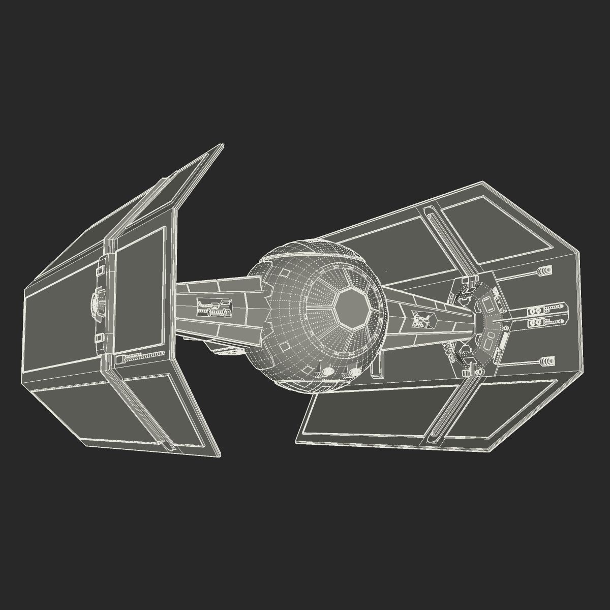 TIE Advanced x1 3D model | CGTrader