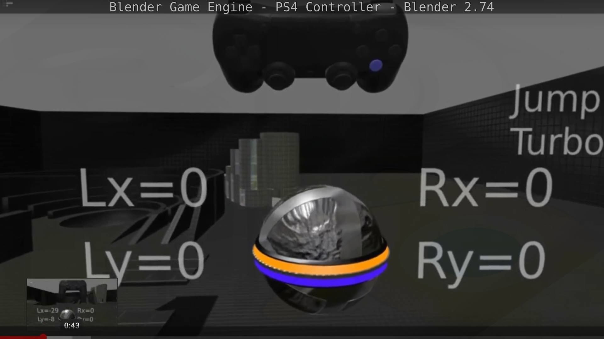 Blender Game Engine PS4 Controller Python Script free VR / AR / low-poly 3D model animated ...
