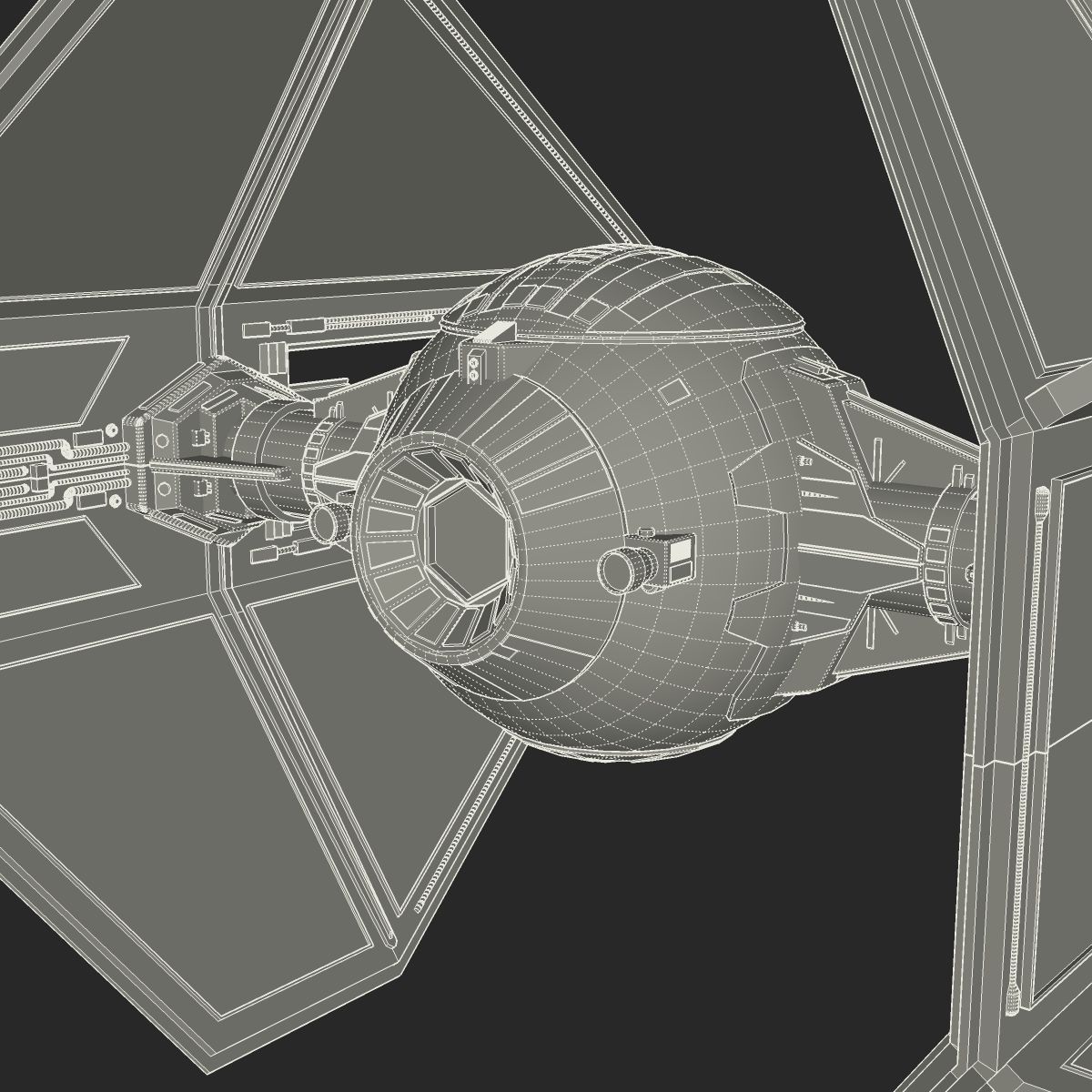 Royal Guard TIE Interceptor 3D model | CGTrader