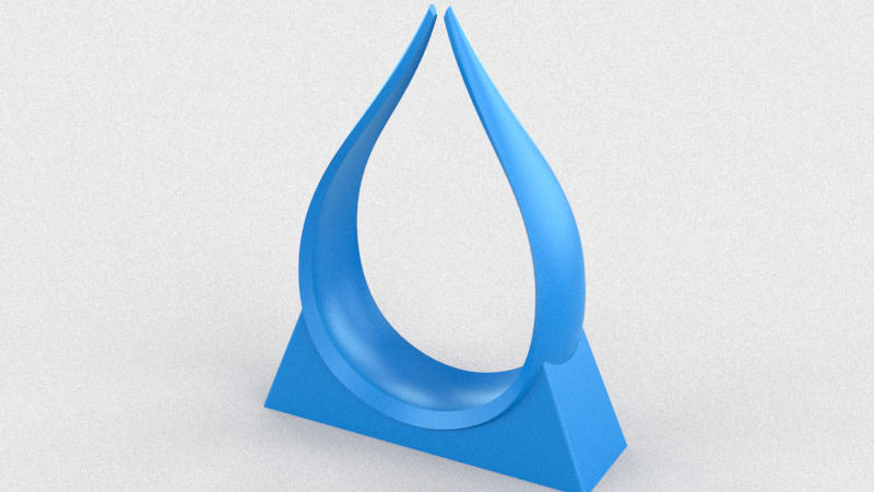 Raindrop 3D model 3D printable | CGTrader