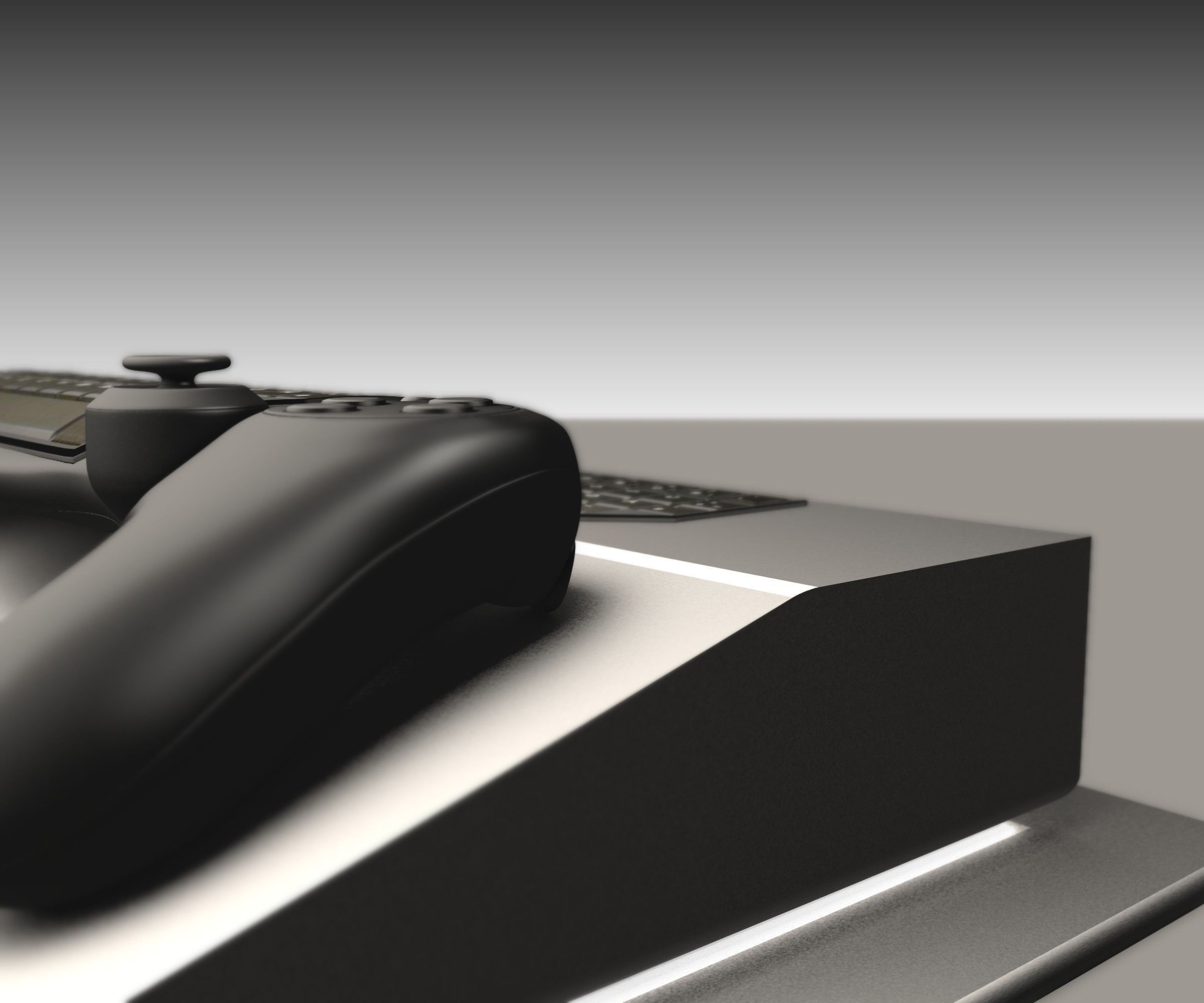 Gamepad Keyboard Hybrid idea free 3D model | CGTrader