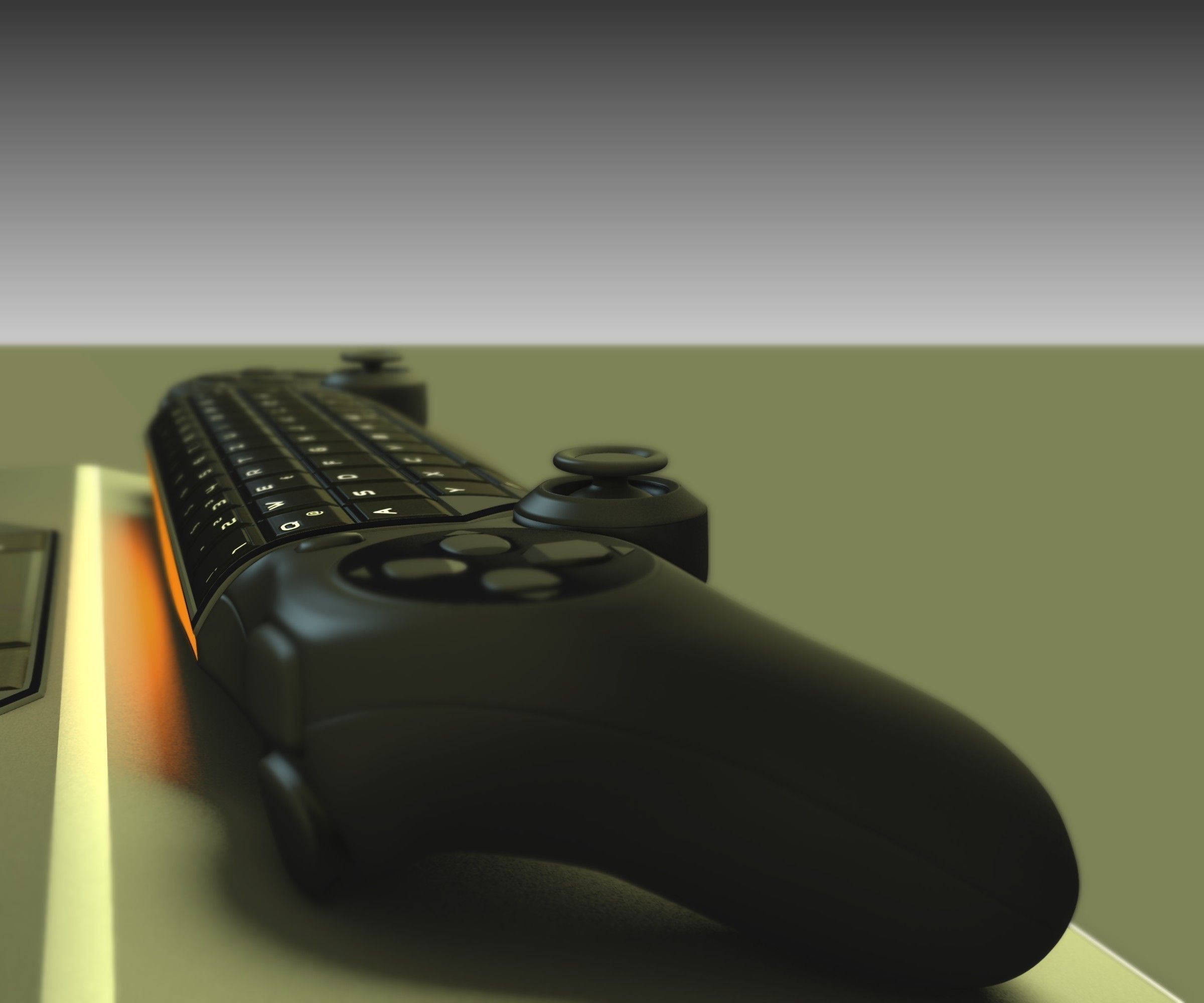 Gamepad Keyboard Hybrid idea free 3D model | CGTrader