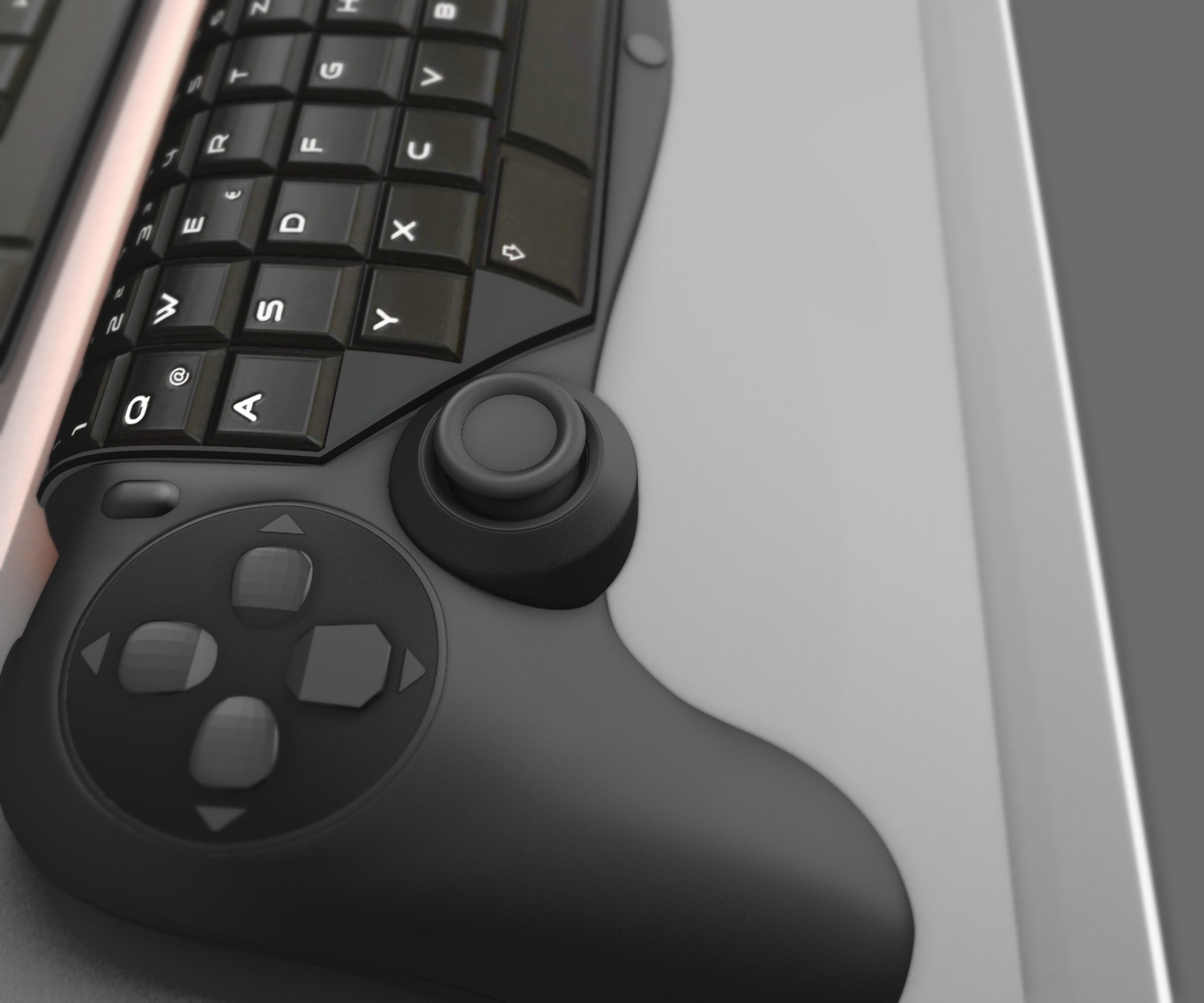 Gamepad Keyboard Hybrid idea free 3D model | CGTrader