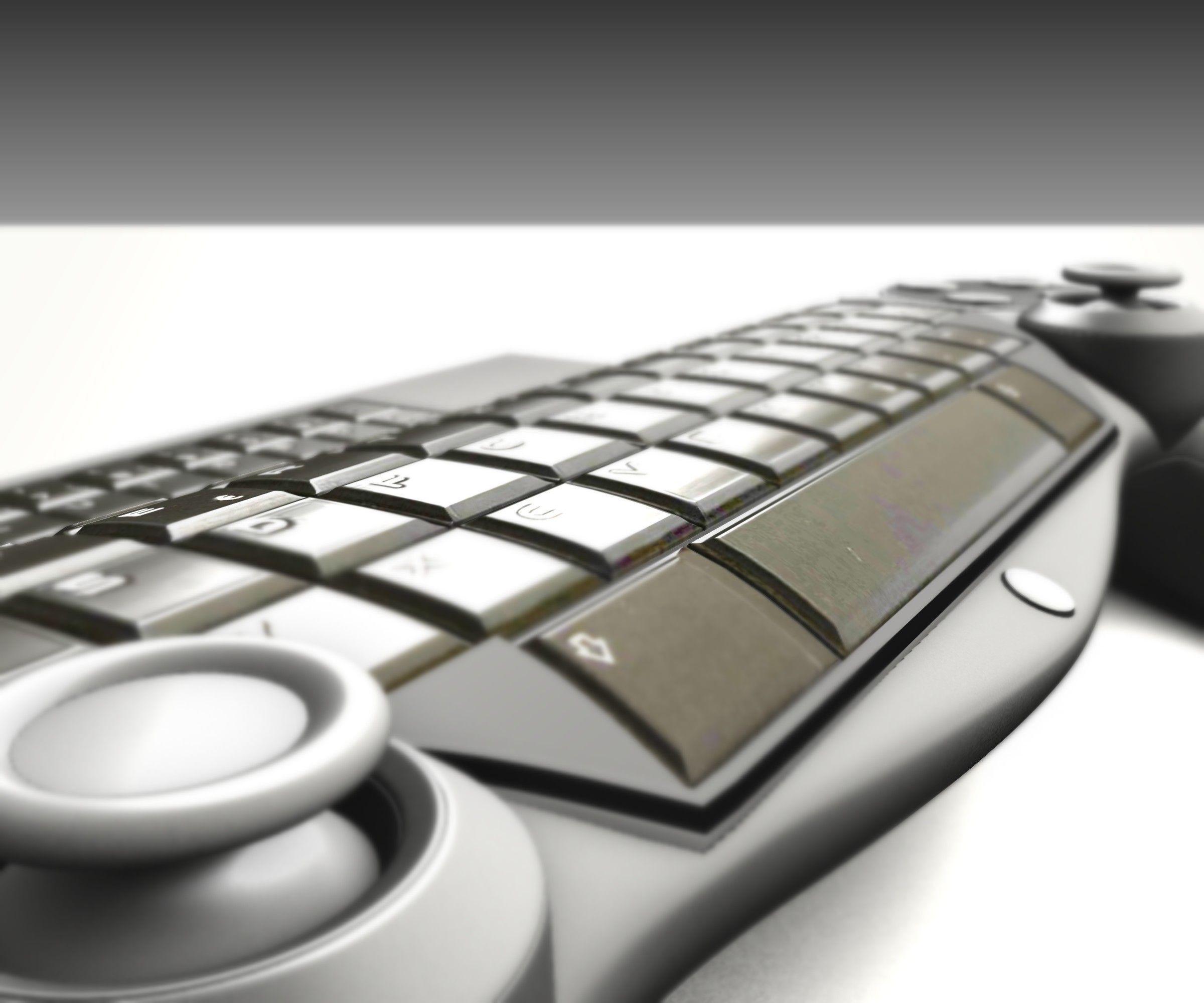 Gamepad Keyboard Hybrid idea free 3D model | CGTrader