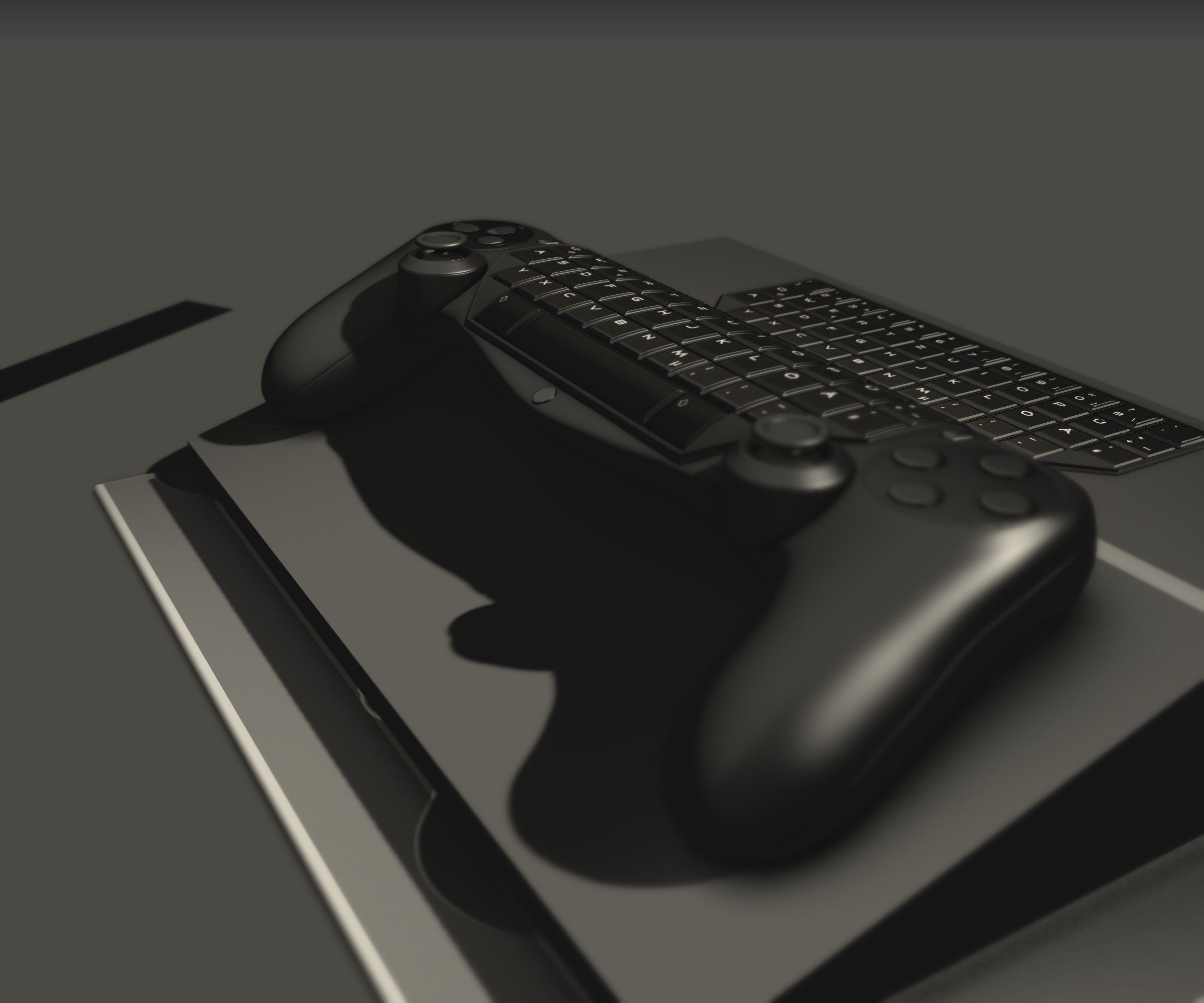 Gamepad Keyboard Hybrid idea free 3D model | CGTrader